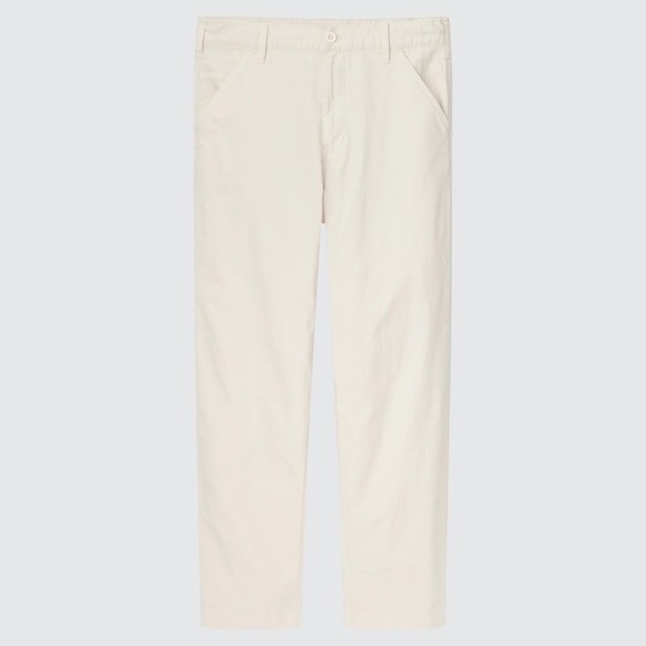Uniqlo | Pants | Uniqlo Off White Utility Work Pants | Poshmark